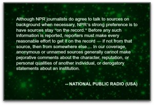 The ethics of using anonymous sources when you write ️