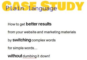 Case study ️ plain language edits for a better readability score